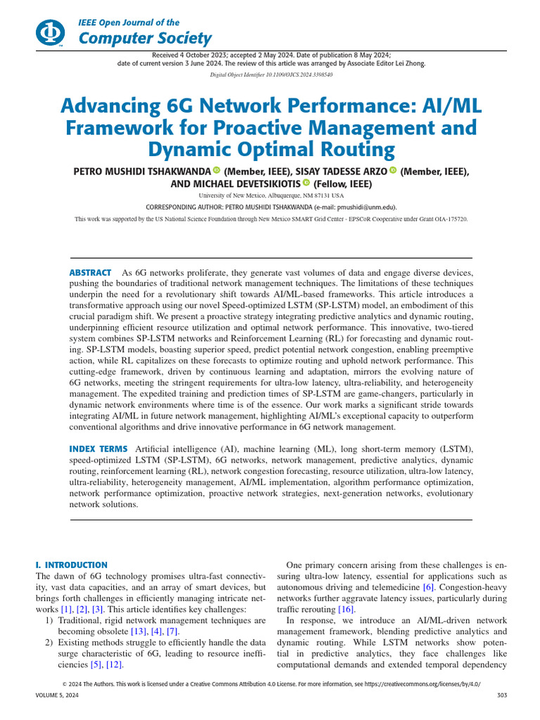 Advancing 6g Network Performance Ai Ml Framework For Proactive Management And Dynamic Optimal