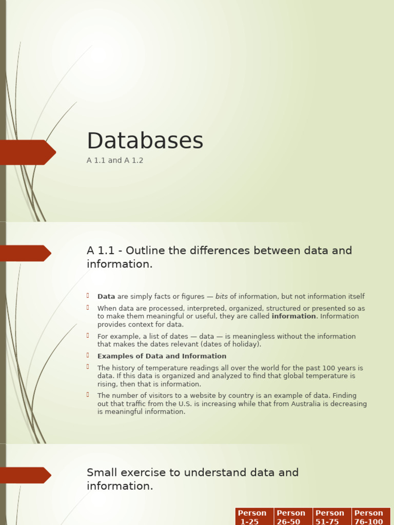 Databases 1 | PDF