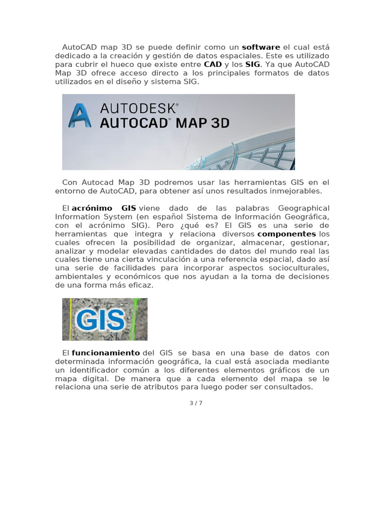 Autocad Map 3d Basico | PDF