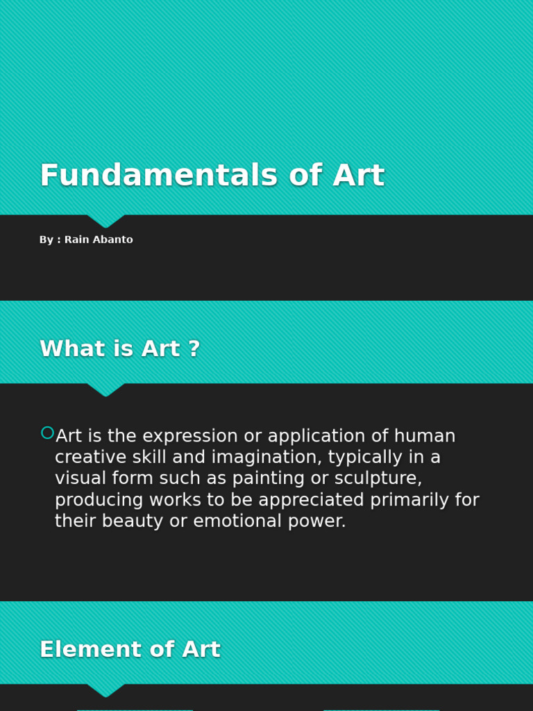 Fundamentals of Art | PDF