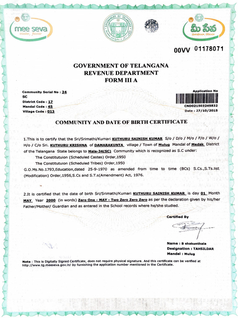 Community Certificate | PDF