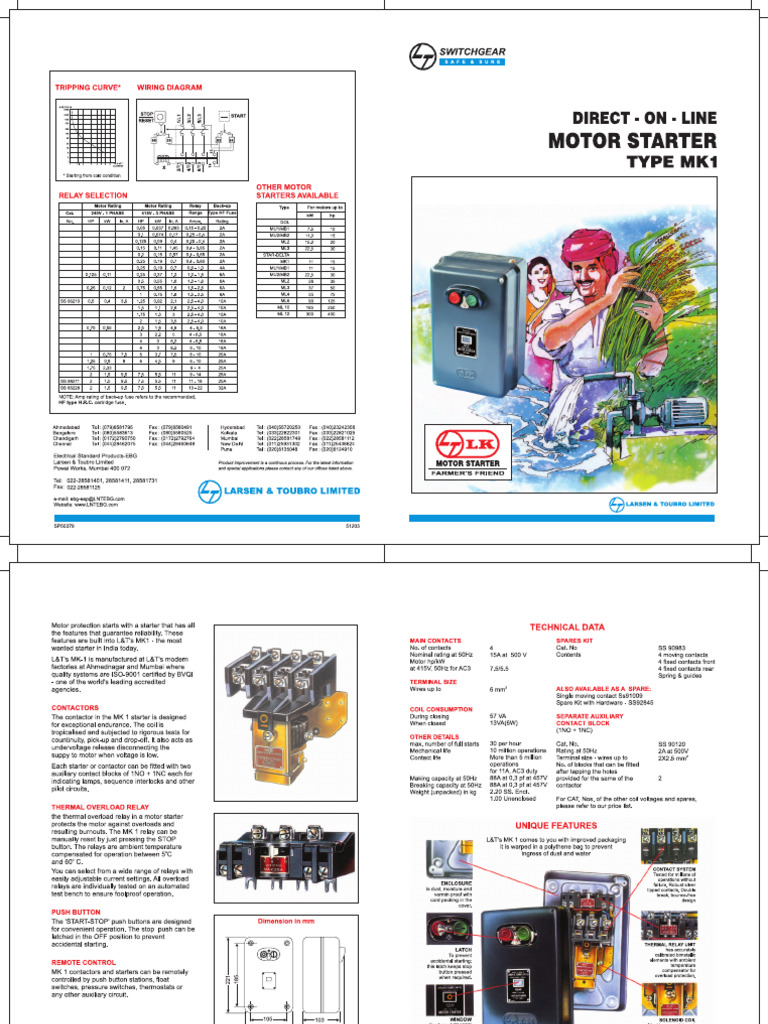 Direct Online Starters MK1 | PDF
