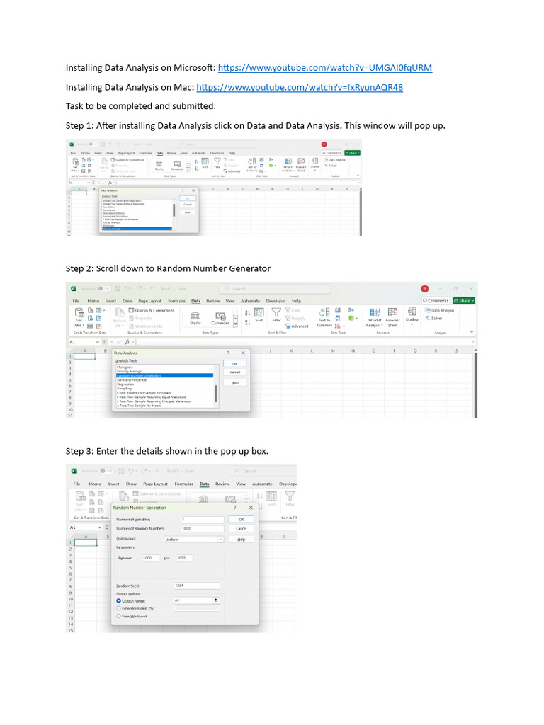 Installing Data Analysis | PDF