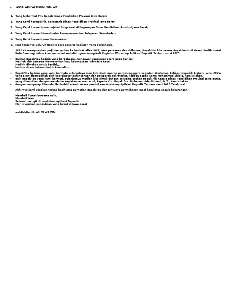 Script Workshop Dapodik | PDF