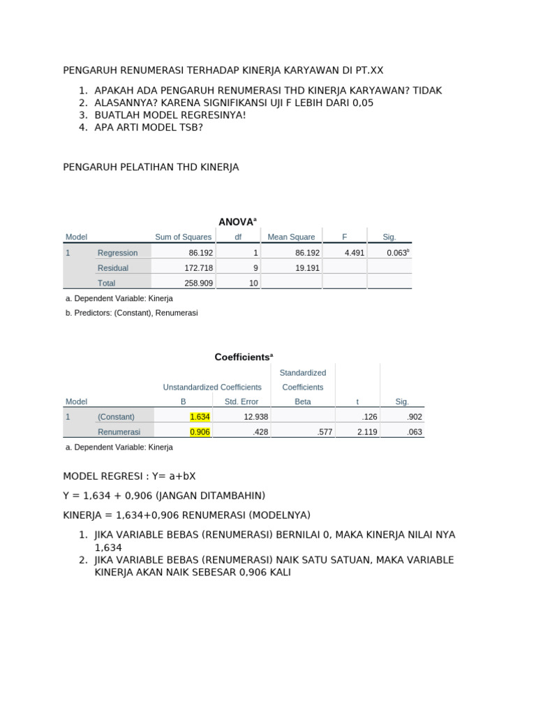 Regresi Linier | PDF
