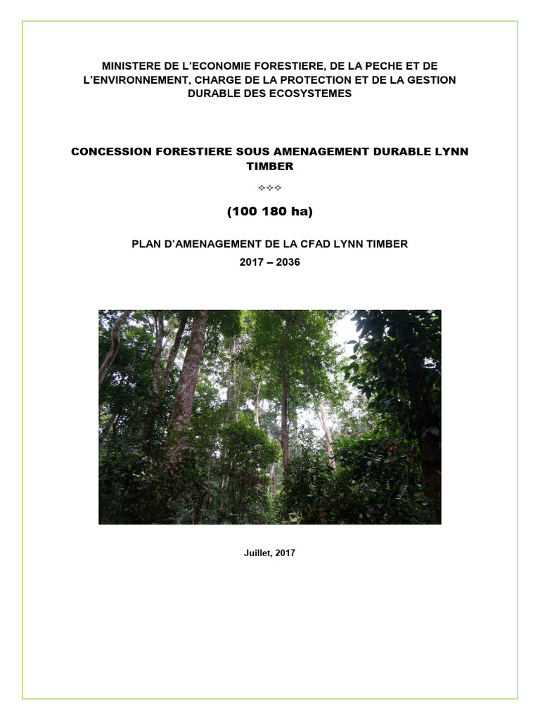 Gabon Management Plan | PDF