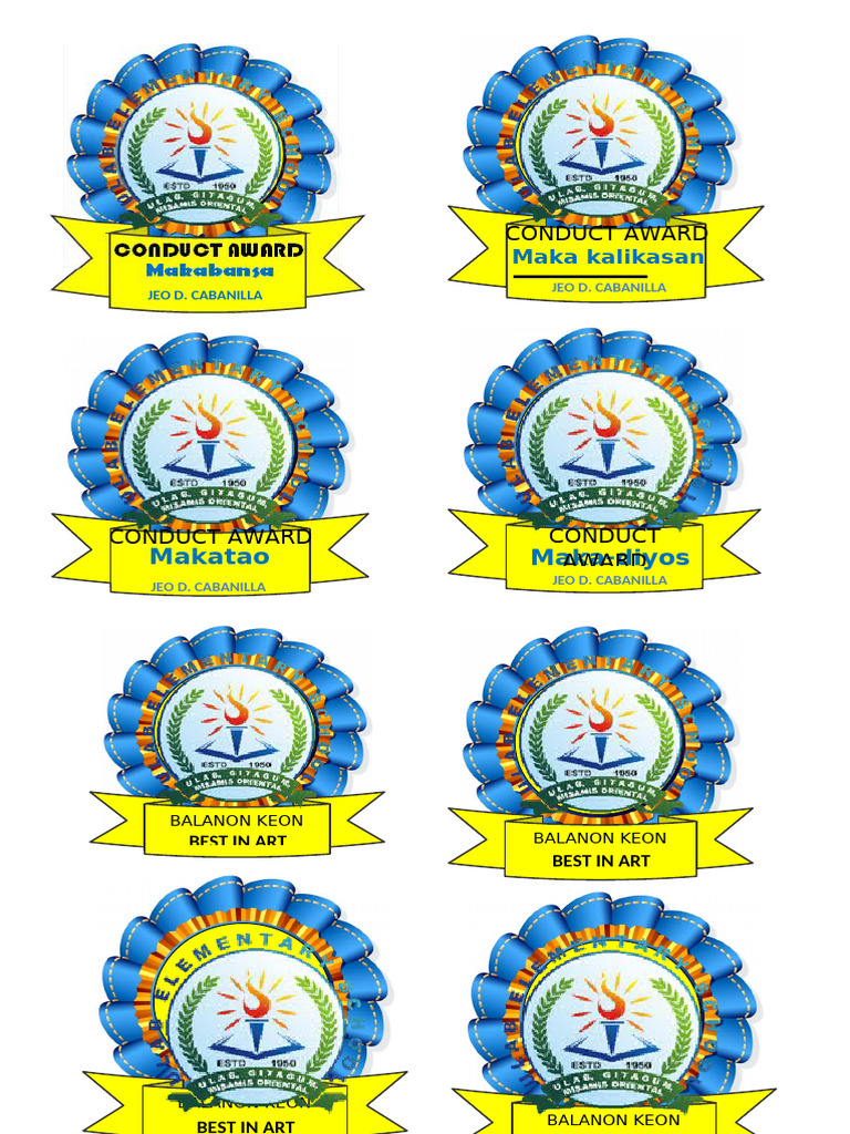 Conduct Awards (Ribbons) | PDF