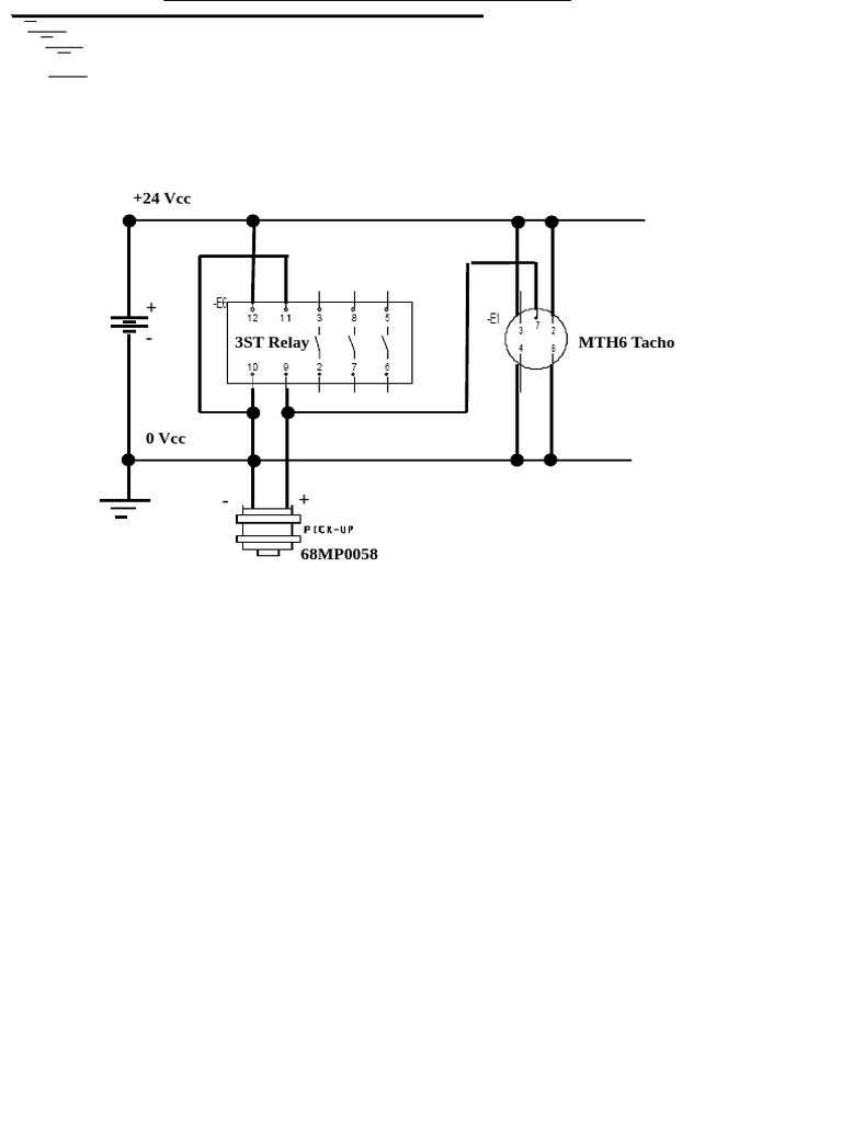 Tacho-Rele Diagram | PDF