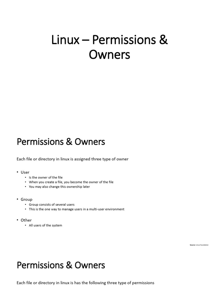Linux Lecture 3 | PDF