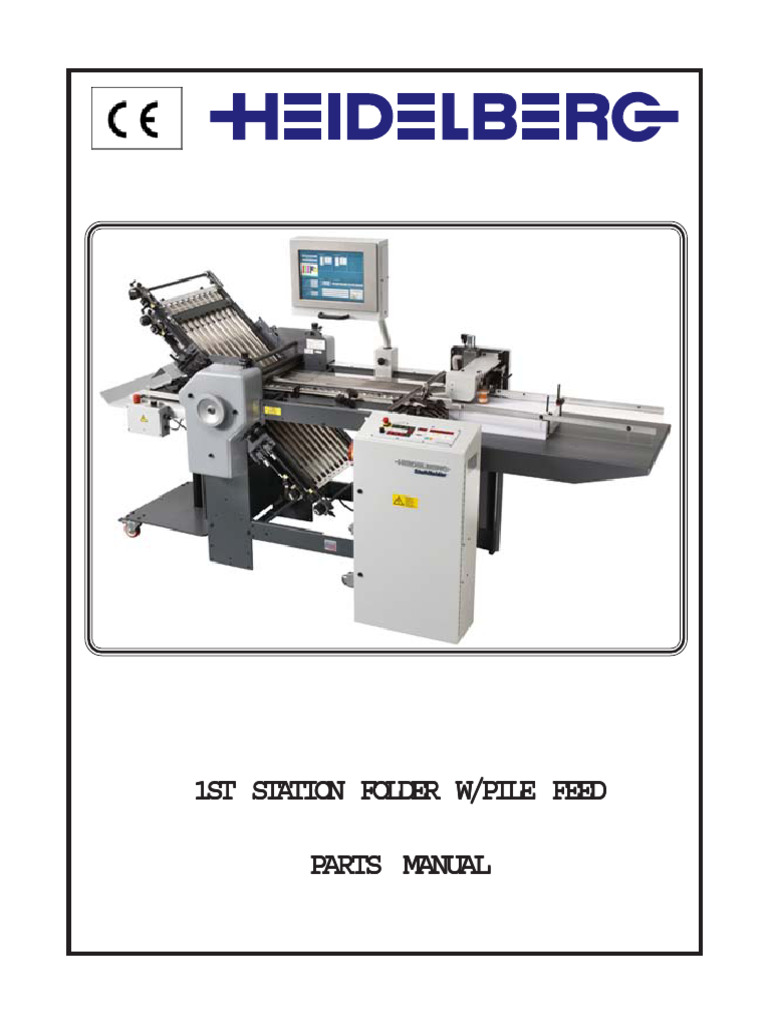 BAUM B20 1st Station Folder With Pile Feeder Parts Manual TP10541 | PDF ...