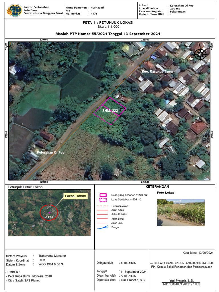 1 Petunjuk Letak Lokasi | PDF
