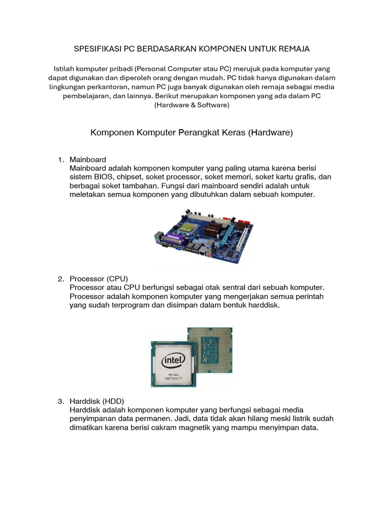 Najwa X Reg 4 - Tugas 1 Komponen | PDF
