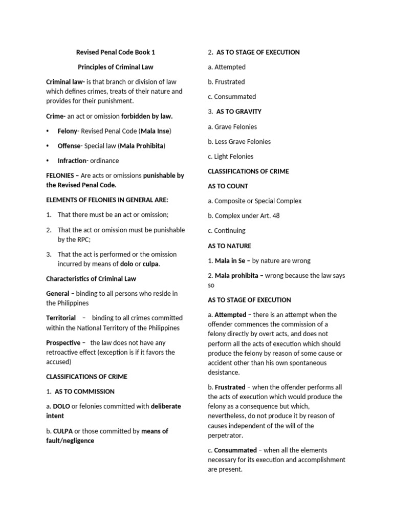 Prelim - Criminal Law 1 | PDF