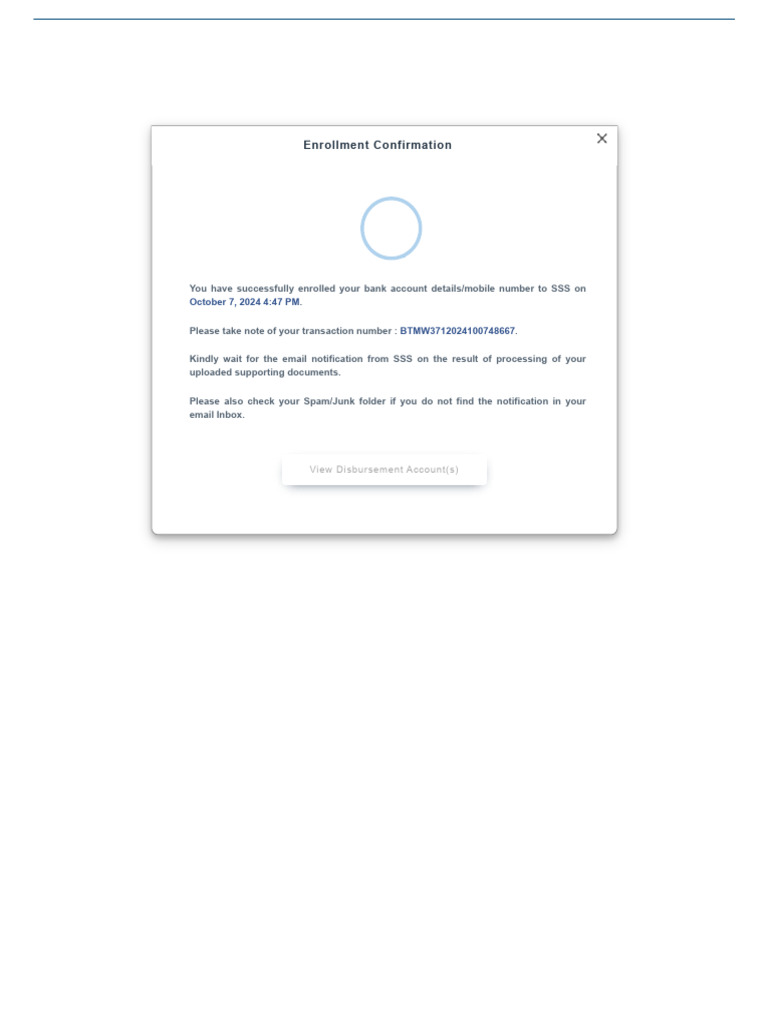Enrollment Confirmation: Disbursement Account(s) | PDF