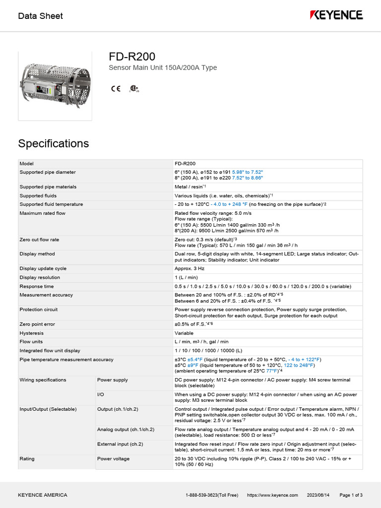FD-R200 Datasheet | PDF