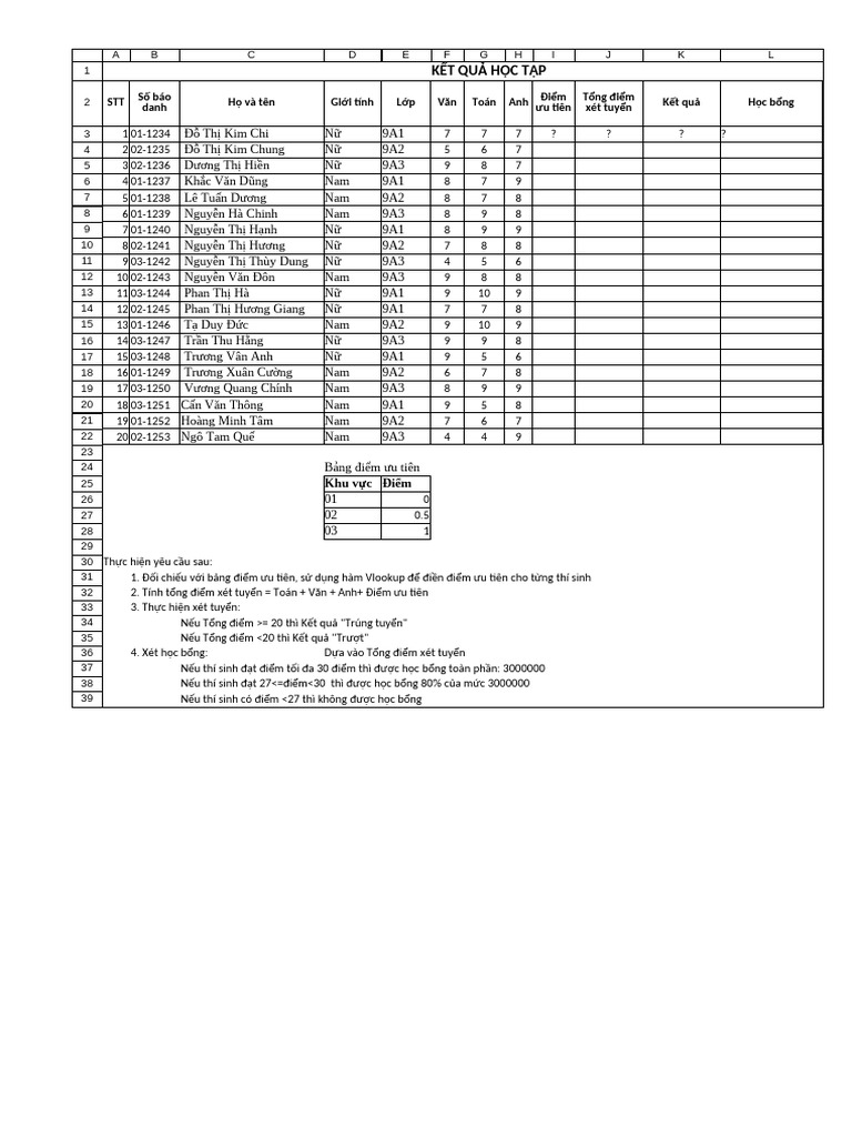 Bai Thuc Hanh 10SV | PDF