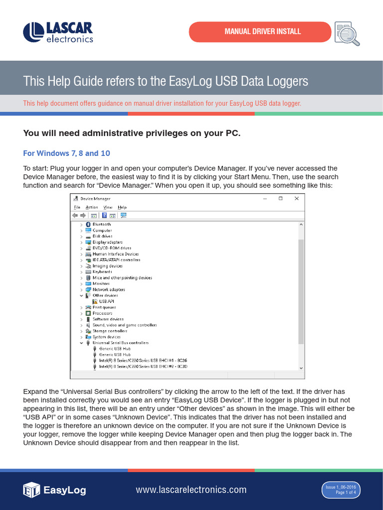 easylog_usb-manual-driver-install | PDF