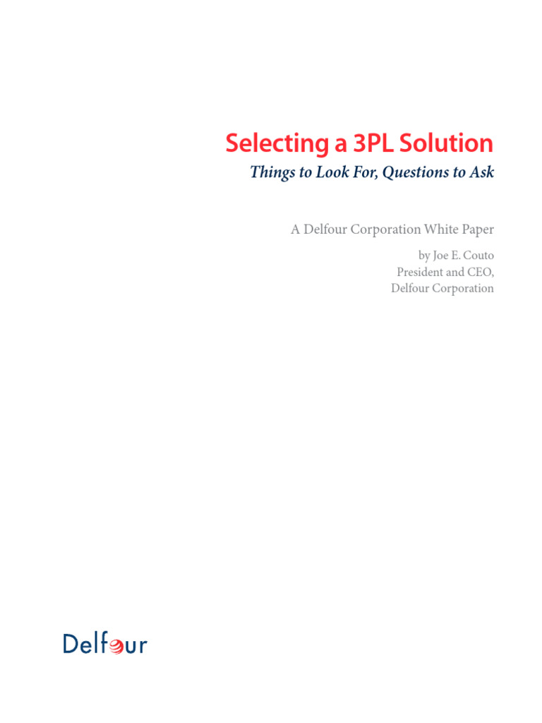 3PL Technology | PDF