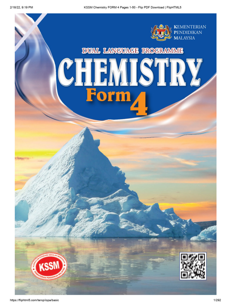 KSSM Chemistry FORM 4 Textbook | PDF
