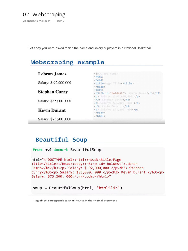 Webscraping | PDF