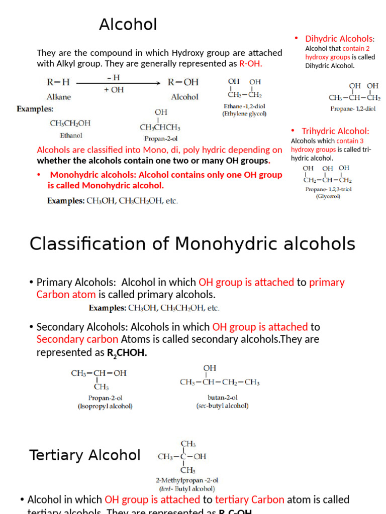 Alcohol PPT 1 | PDF