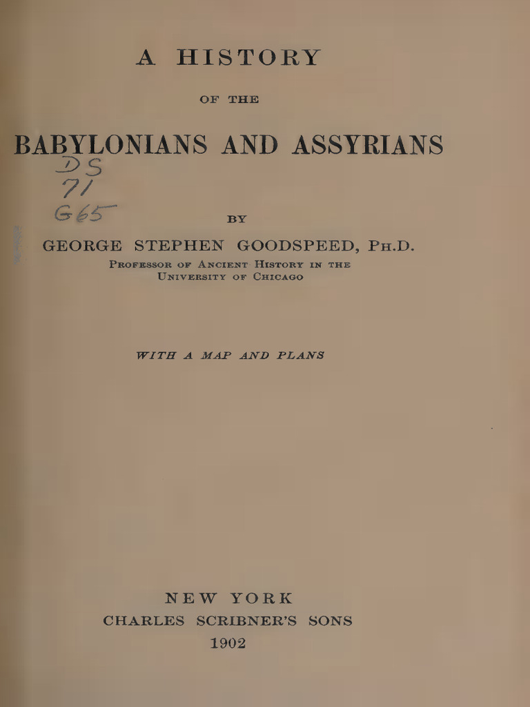 A History of The Babylonians Assyrians E | PDF