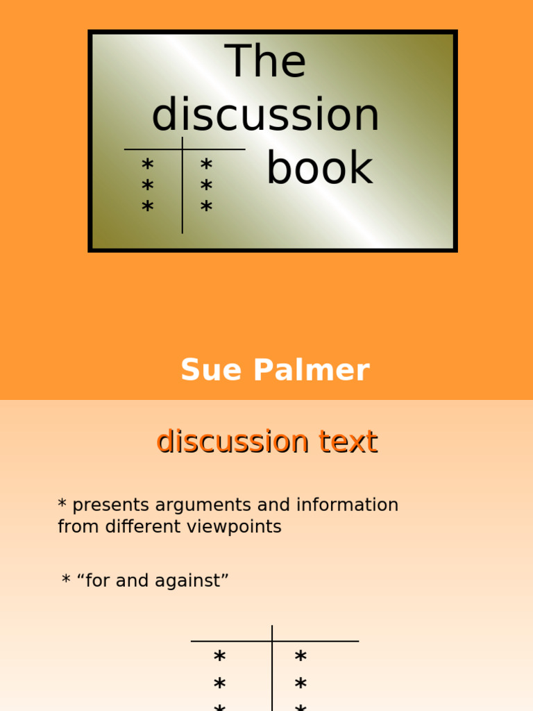 Discussion Book | PDF
