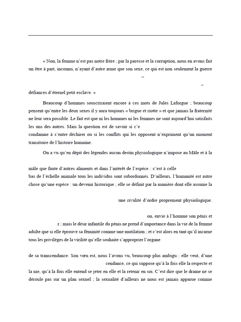 Simone de Beauvoir - 1949 - Le Deuxième Sexe | PDF