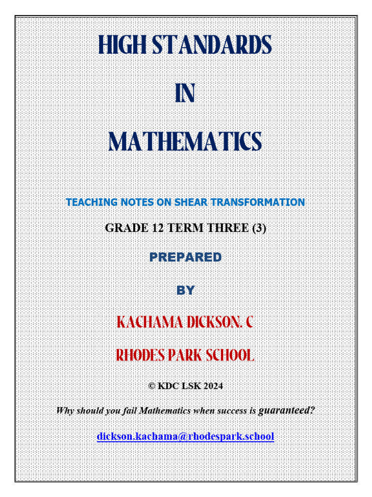 Shear Transformation by KDC | PDF
