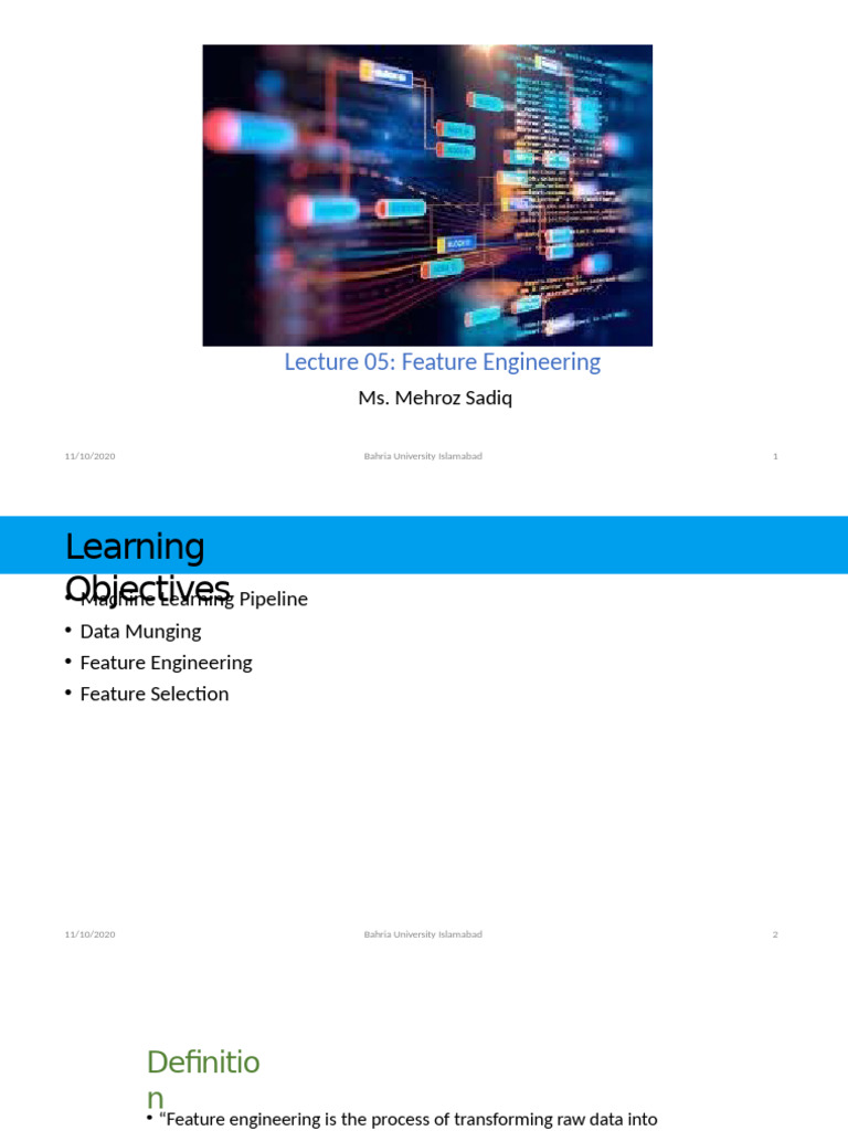 Lec06 7 Feature Engineering 08112022 100115am | PDF | Outlier | Computers