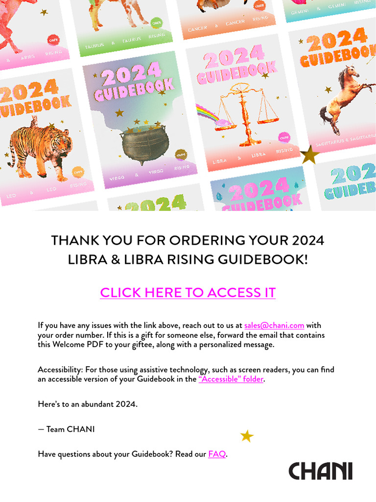 Libra 2024 Guidebook Welcome | PDF