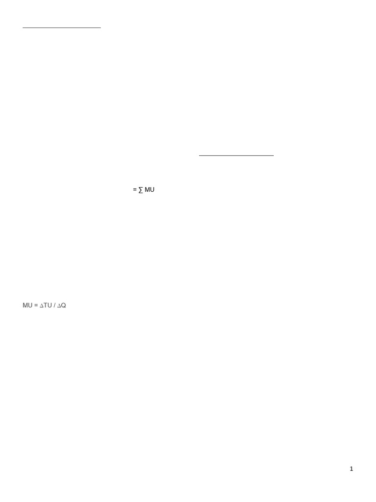 Cardinal Utility Approach | PDF