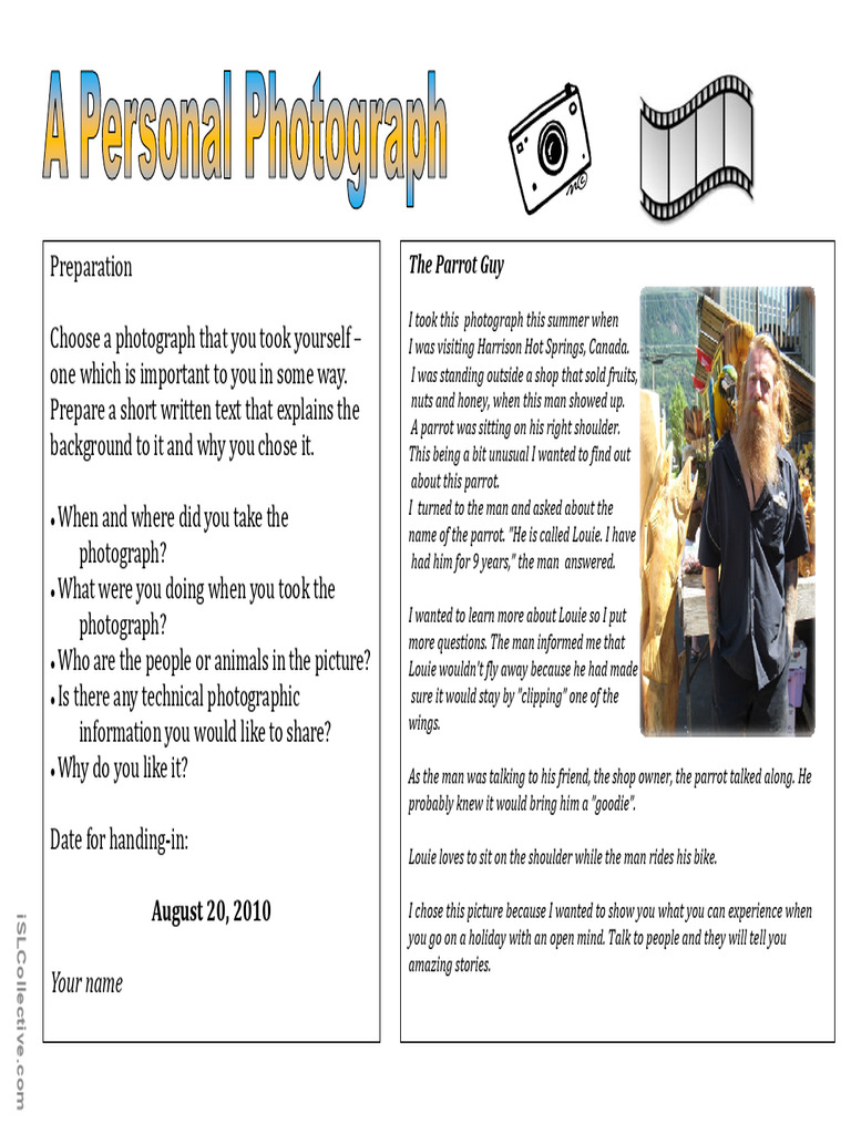 My Personal Photograph Pdf