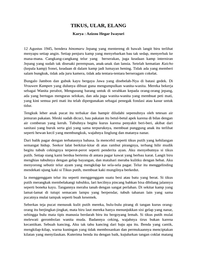 Tikus Ular Elang Pdf