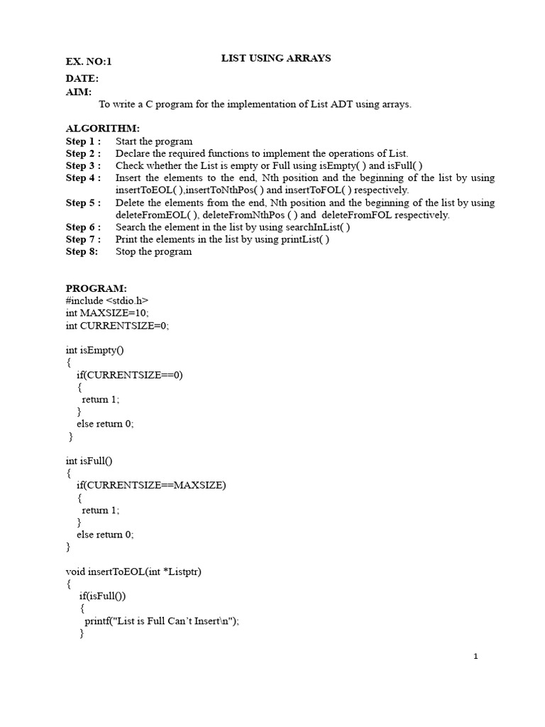Ds Lab Record - Print | PDF | Queue (Abstract Data Type) | Pointer (Computer Programming)