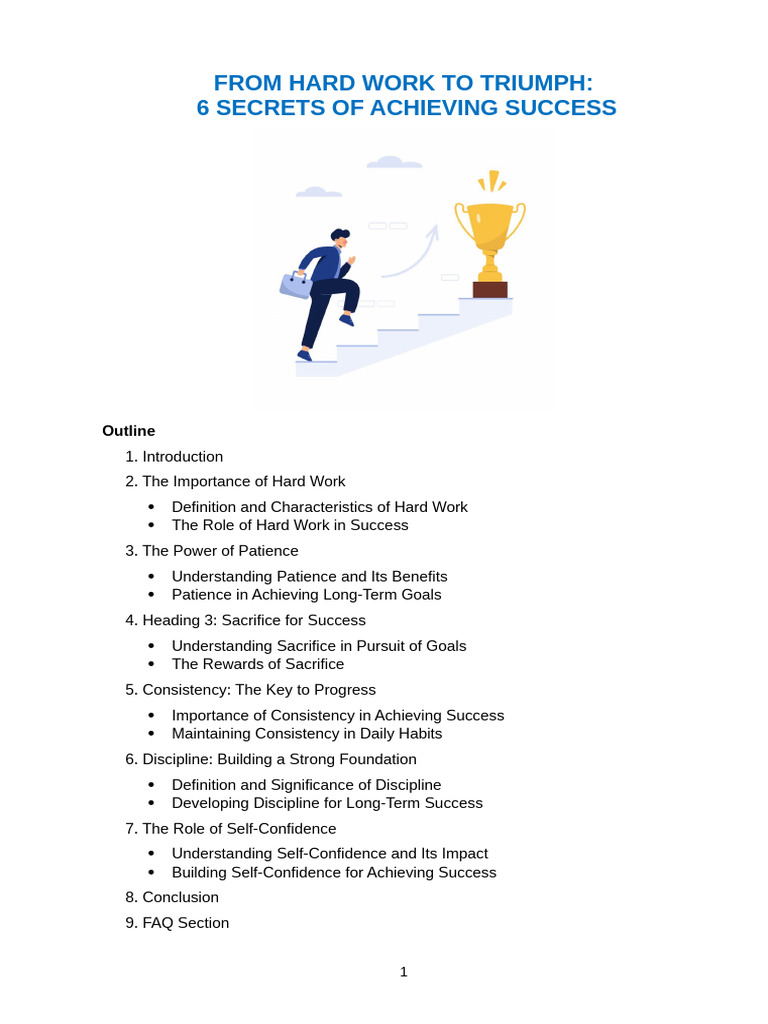 6 Secrets of Achieving Success | PDF