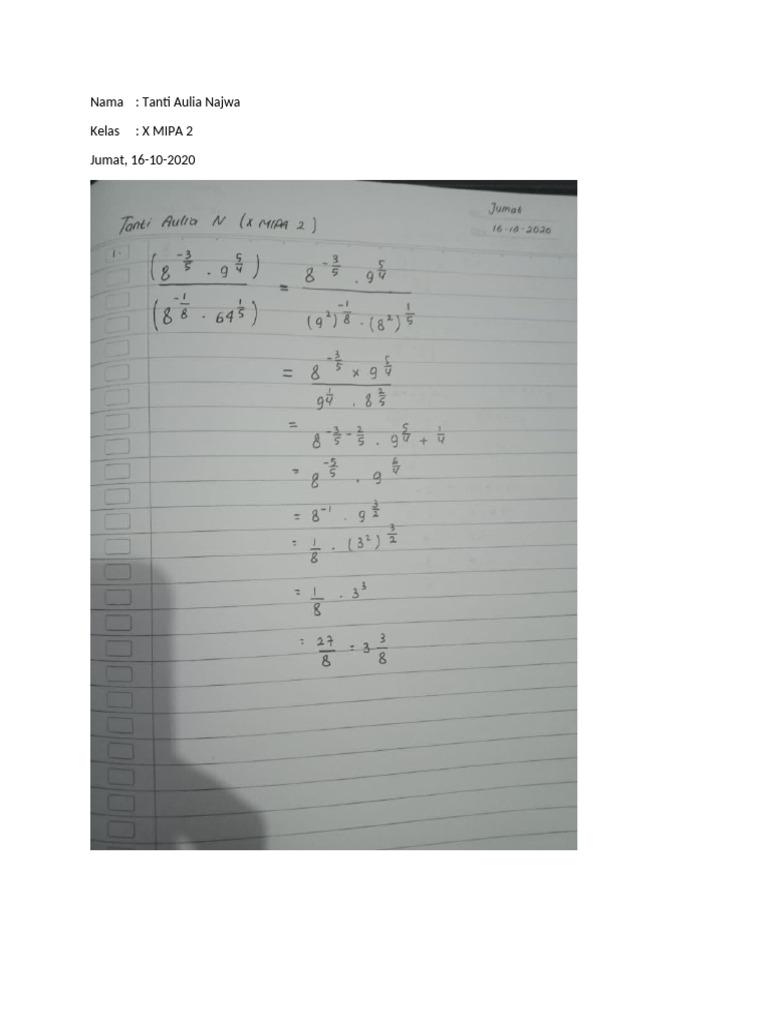 Mat Minat 161020 - TANTI AULIA NAJWA SISWA | PDF