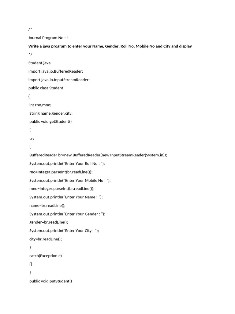 Journal Program 1-13 | PDF