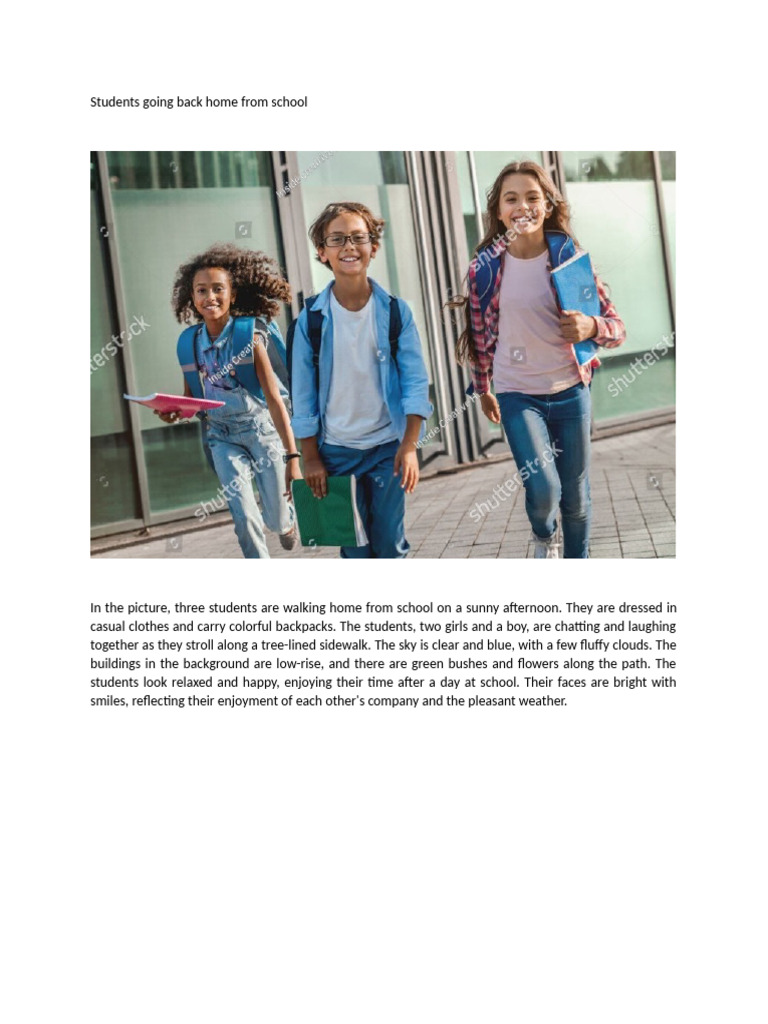Students going back home from school part 2 | PDF