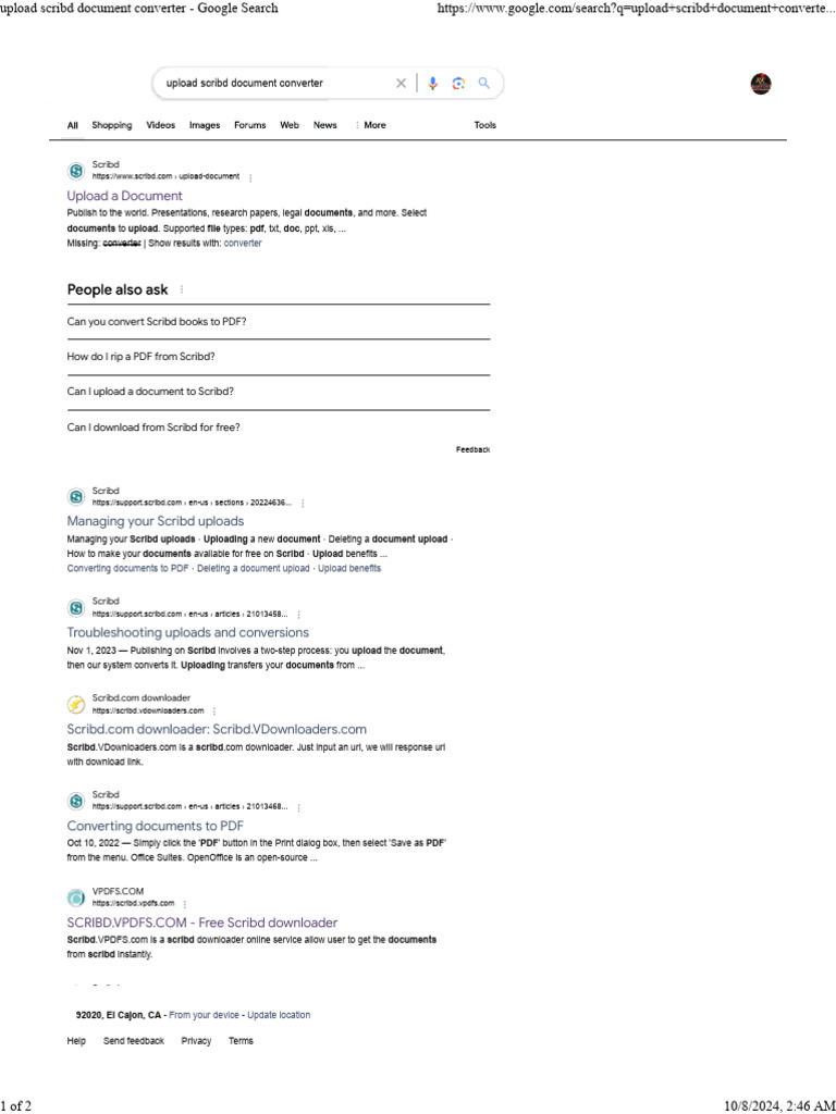 Upload Scribd Document Converter - Google Search | PDF | Scribd | Computers