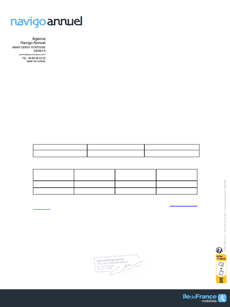 Attestation Navigo | PDF