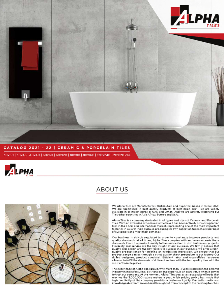 Alpha Tiles Catalog 2021 | PDF