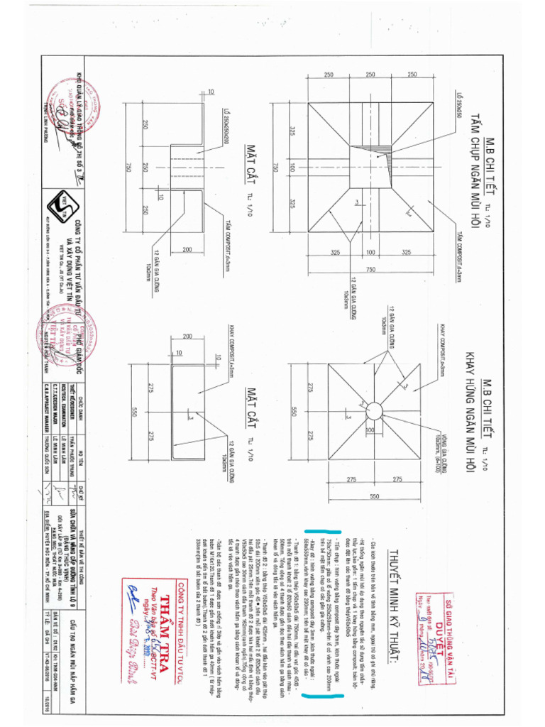 Rev Khay Ngăn Mùi Composite, Và Thép Đ V | PDF