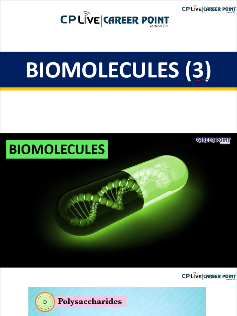 1332715biomolecules Part 3 | PDF