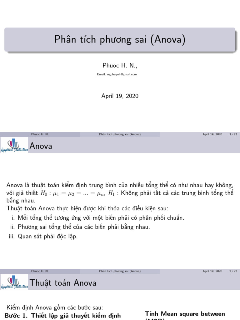 Anova Test | PDF