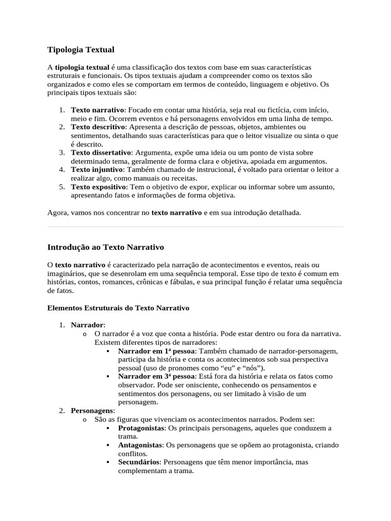 Tipologia Textual | PDF