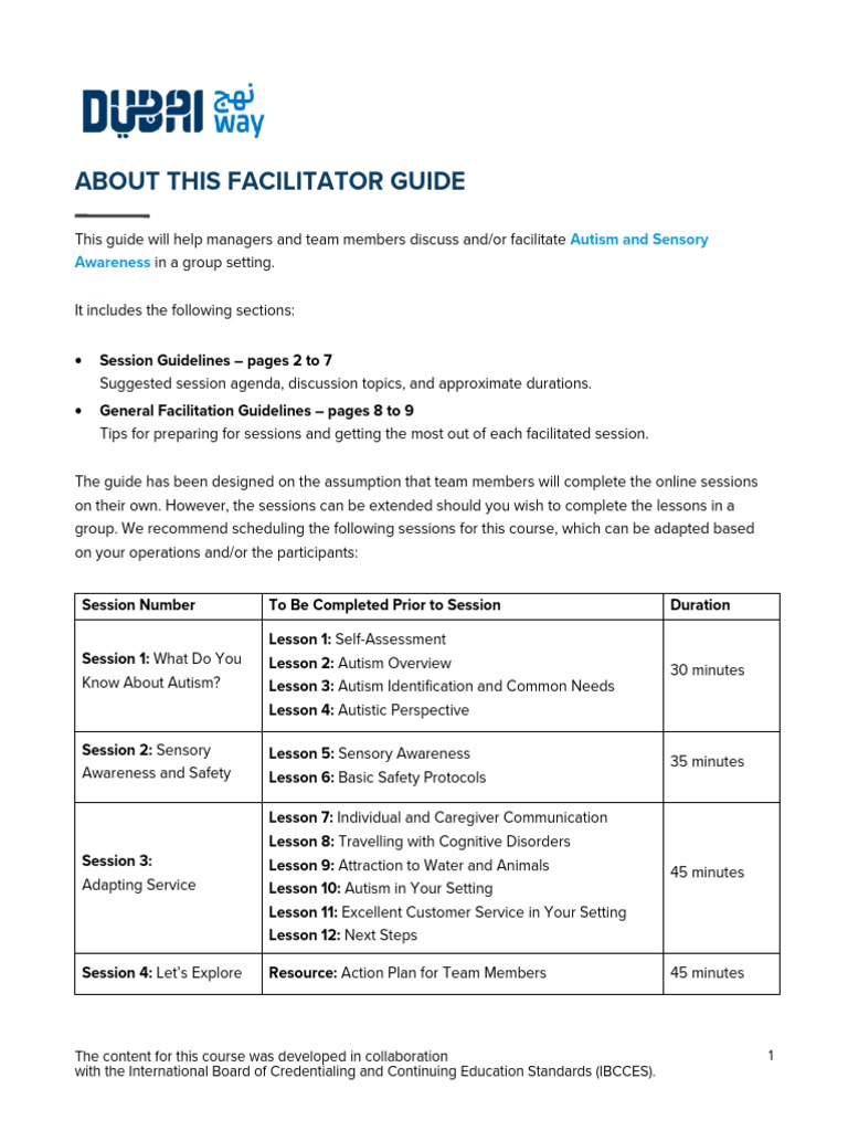 Autism Awareness Facilitator Guide | PDF | Autism Spectrum | Cognitive Science