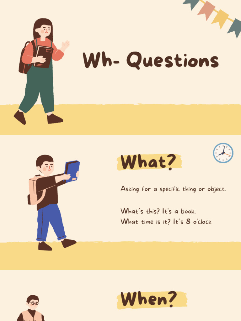 WH - Questions Classroom Presentation | PDF