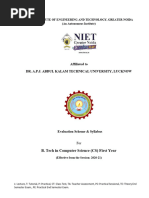 B.Tech First Year Scheme & Syllabus 2021-22 | PDF | Diffraction | Laser