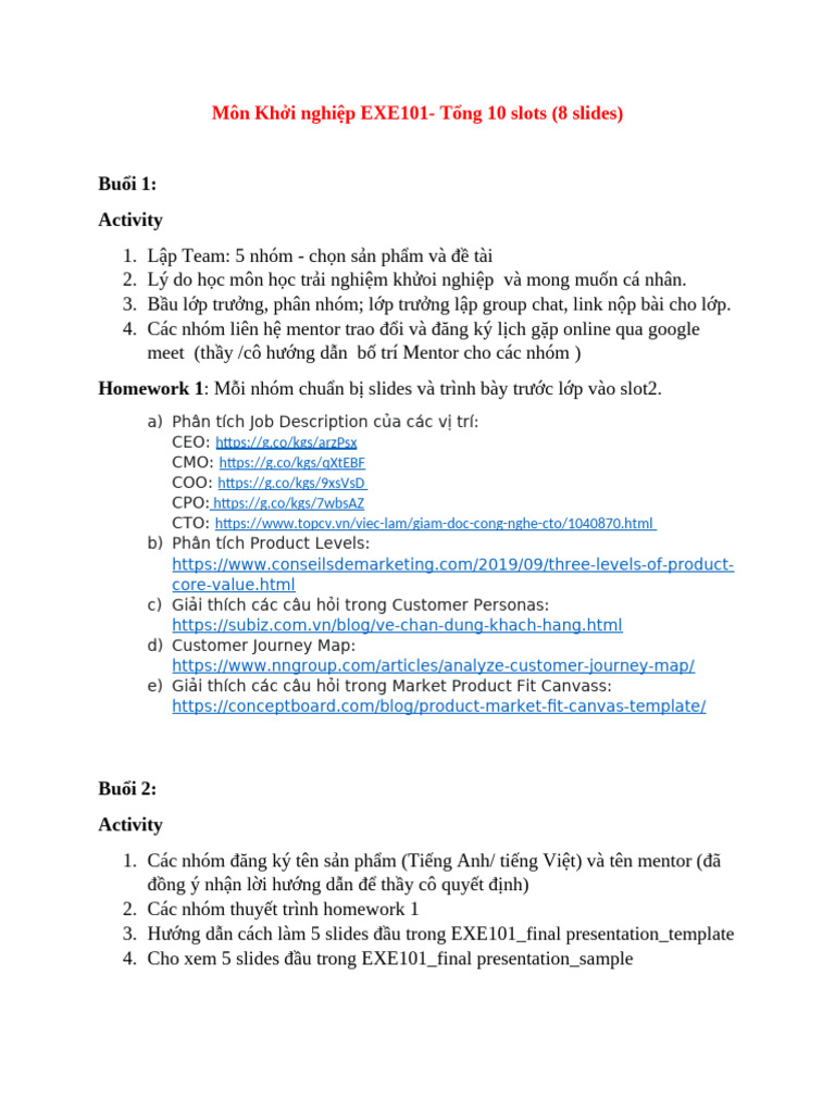 Giáo Trình EXE101 | PDF